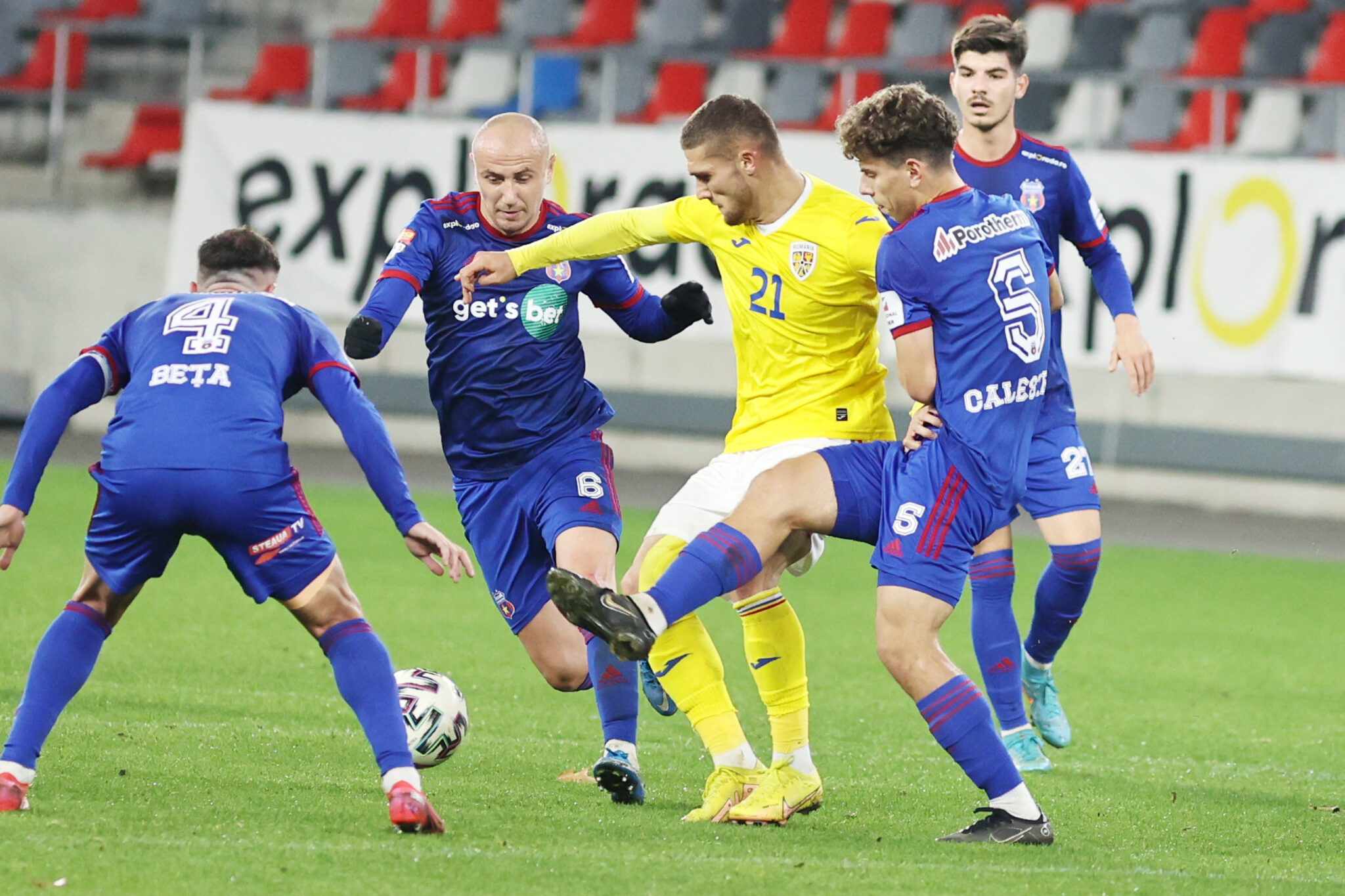 Steaua, eșec la scor cu România U21