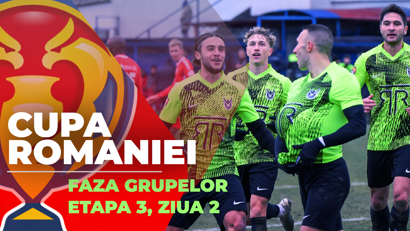 Meciurile din Grupa C a Cupei României au loc astăzi