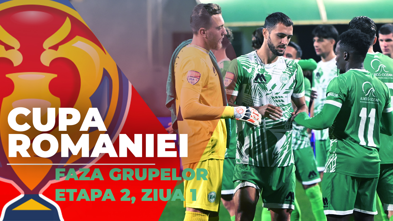 Primele meciuri din etapa 2 a fazei grupelor Cupei României, ediția ...